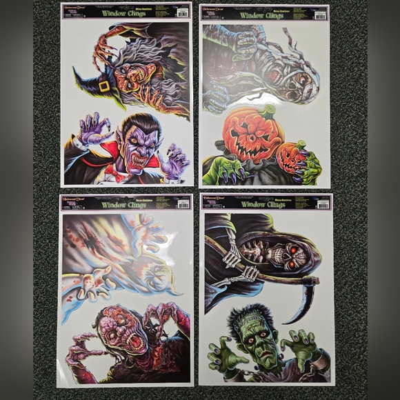 Holiday | Scary Monster Halloween Window Clings 4 Sheets | Poshmark
